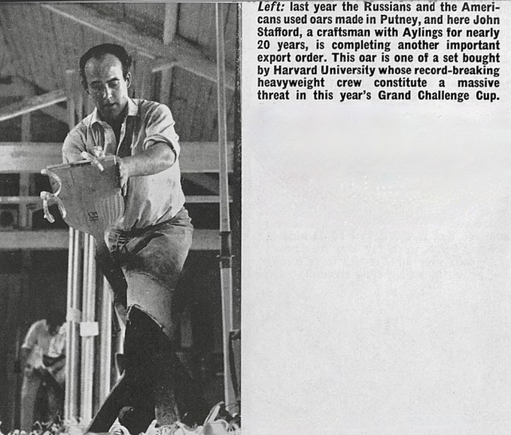 Aylings: The Racing Blade Experts – Hear The Boat Sing