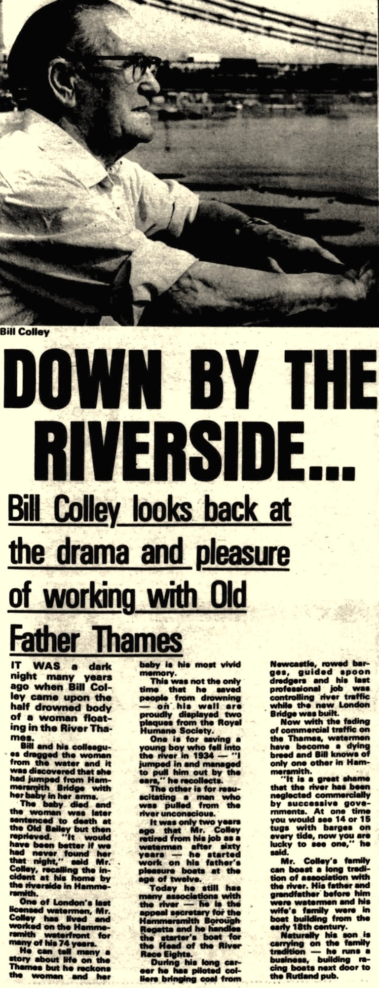 Young Bill and Old Bill Remembered – Hear The Boat Sing